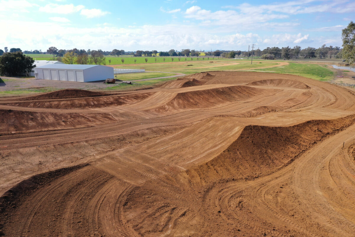 Motocross track build in Forbes NSW, Australia for Rising Flat track ...